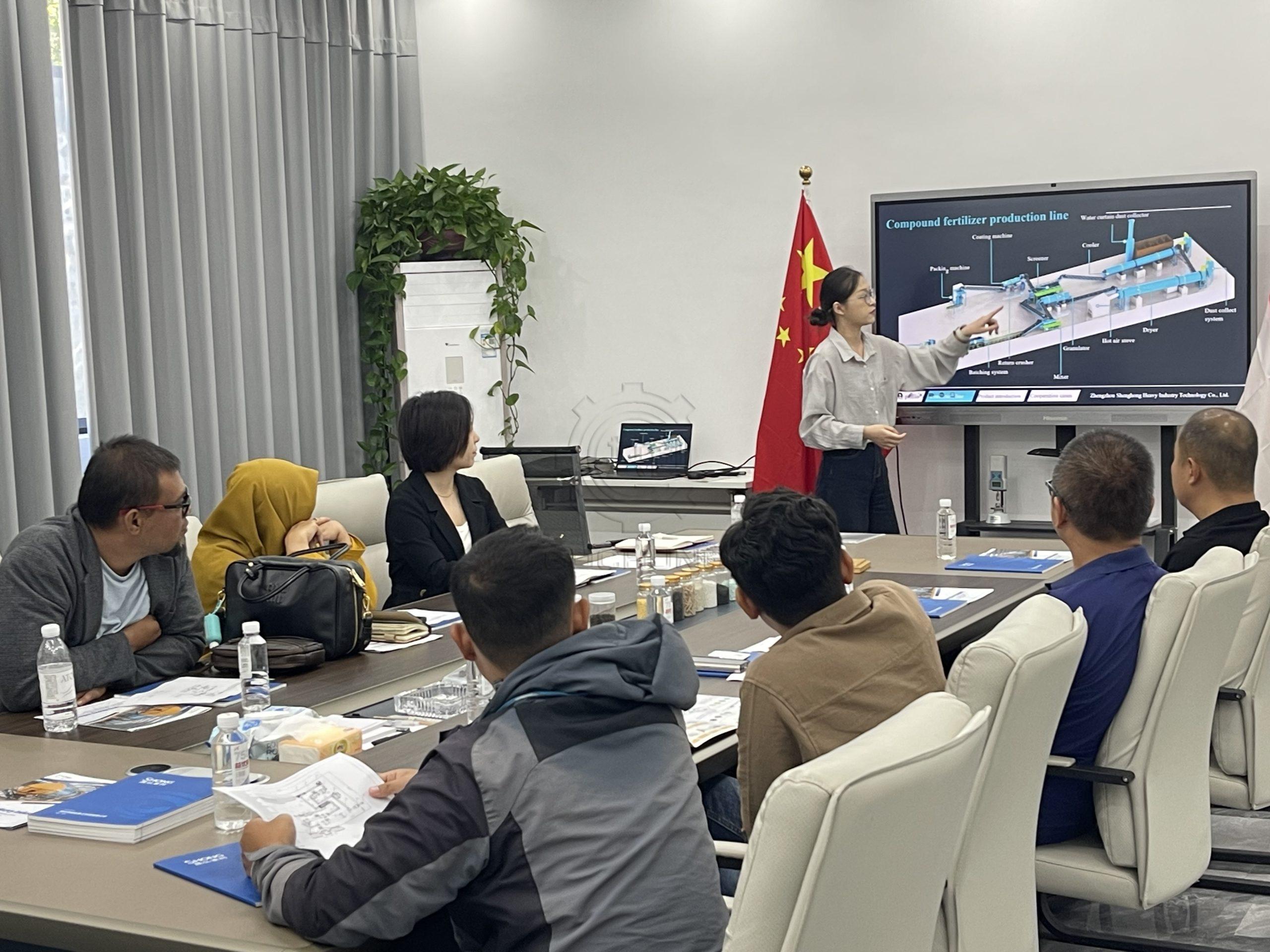 Indonesian Client Visit for 2.5 T/H Small Compound Fertilizer ...